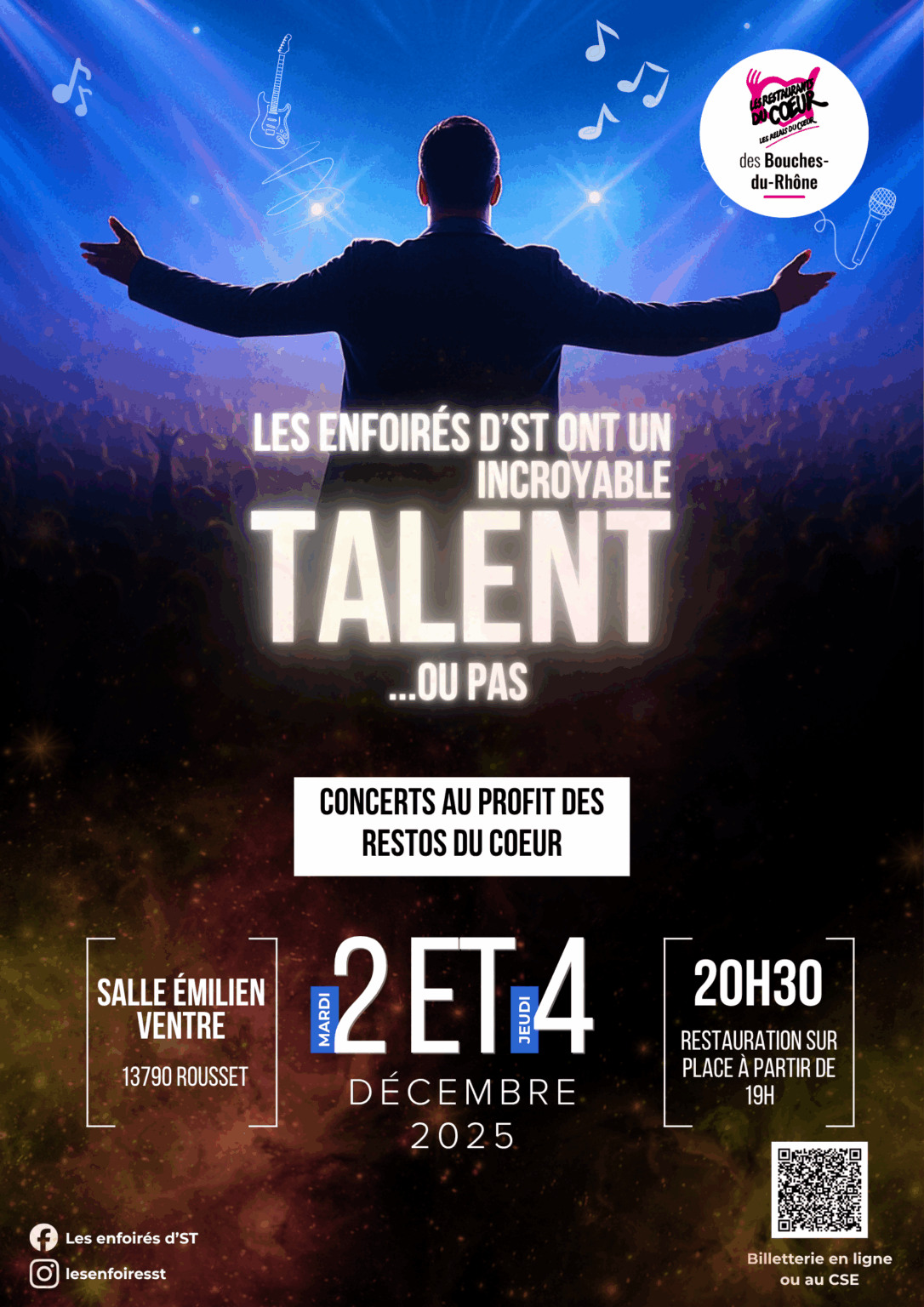 Concert au profit des Resto du Cœur par les salariés de ST ...